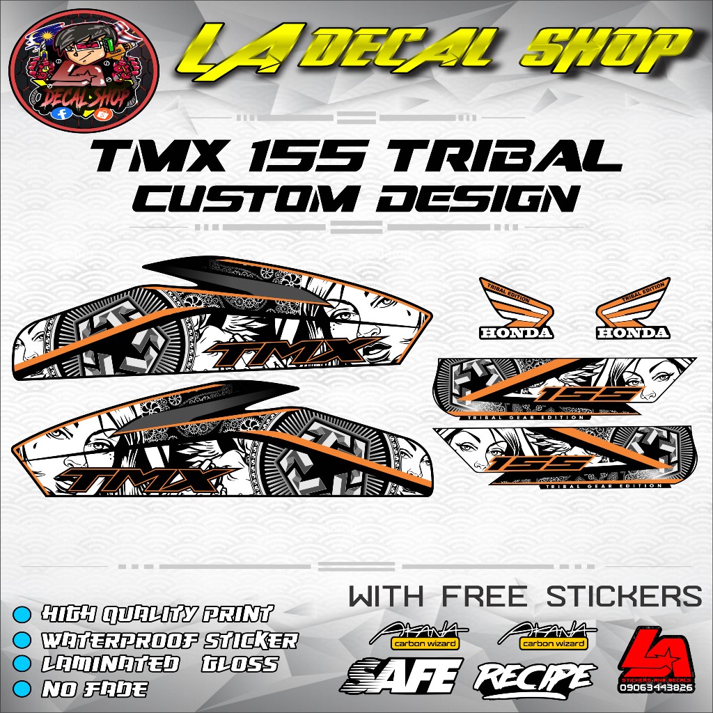 TRIBAL Tmx 155 stock decal (custom decal) | Shopee Philippines