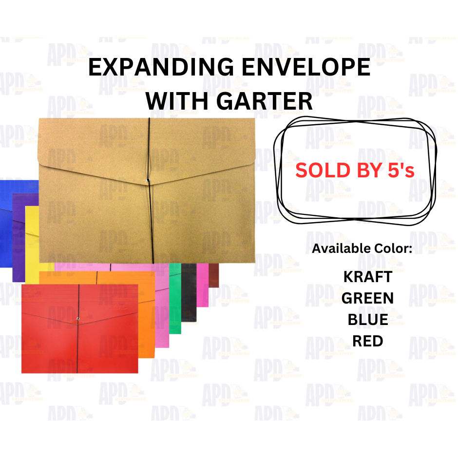 Advance - Expanding Envelope with Garter/Long/Kraft Colored/By 5's ...