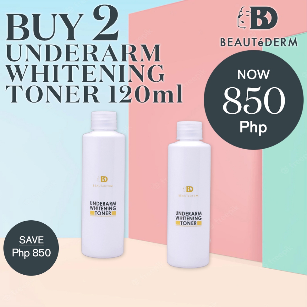 BEAUTeDERM Underarm Toner 120ml Promo Buy 1 Take 1 | Shopee Philippines
