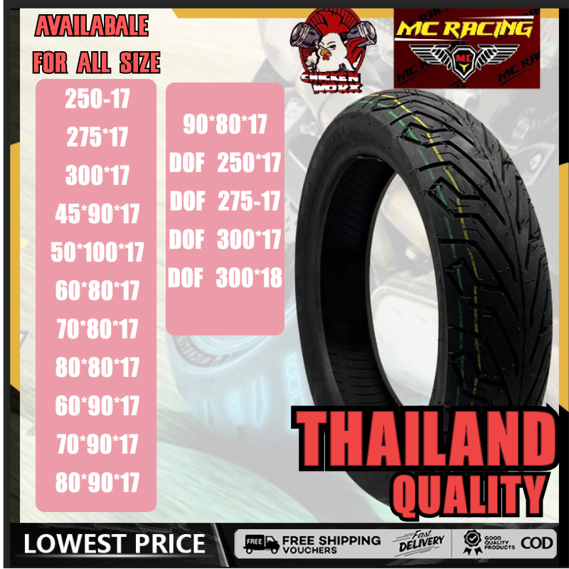 MC RACING BRAND TUBE TIRE 6 LAYER 45*90*17/50*100*17/60*80*17/70*80*17 ...