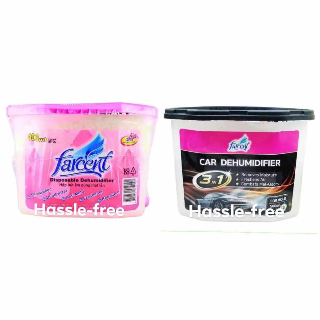 Farcent Disposable Dehumidifier Rose Scent/Car Dehumidifier (400ml-500ml) Made in Taiwan ...