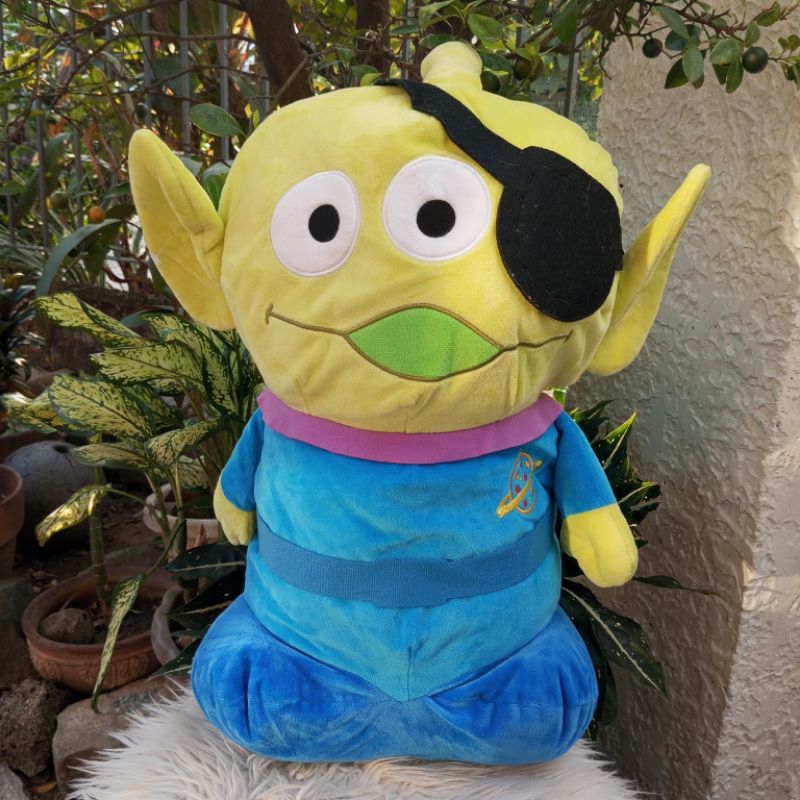Toy Story Little Green Men 3 Eyed Alien With An Eye Patch 20 Inches ...