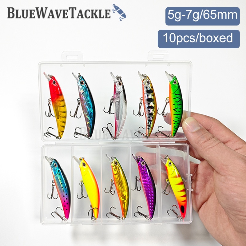 5Pcs/Set Fishing Bait & Minnow Lure Kit – Saltwater Durable Lure Set ...