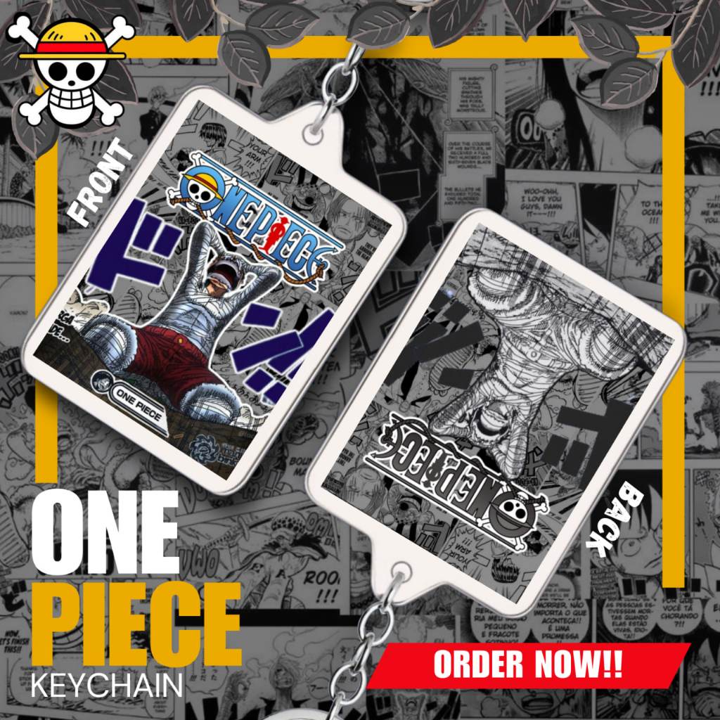 ANIME MANGA PANEL KEYCHAIN: ONE PIECE EDITION (MONSTER TRIO WITH USSOP ...