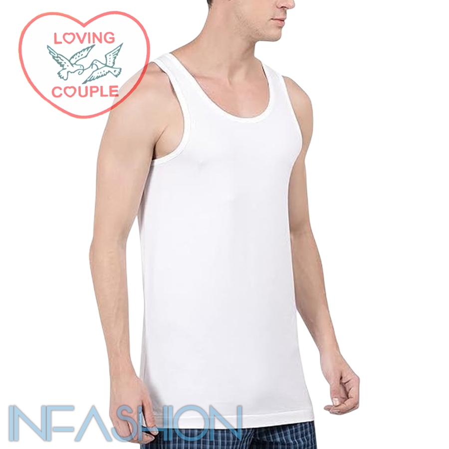 Loving Couple Plain White Sando Tank Top for Adult Men and Kids ...