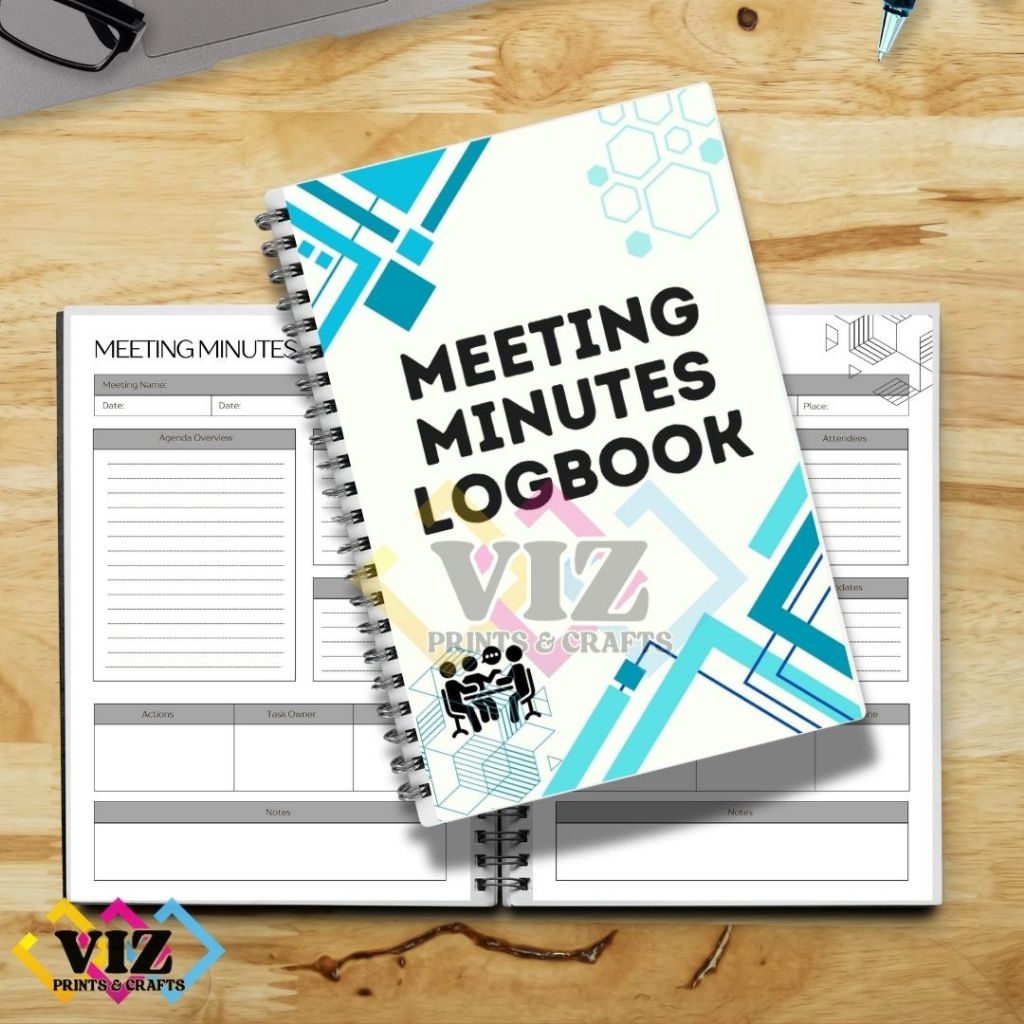 Meeting Minutes Record Book / Notebook / Log Book / Journal / Tracker ...