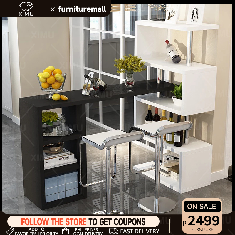 Simple Bar Table Rotatable Bar Table Restaurant Partition Bar Rack ...