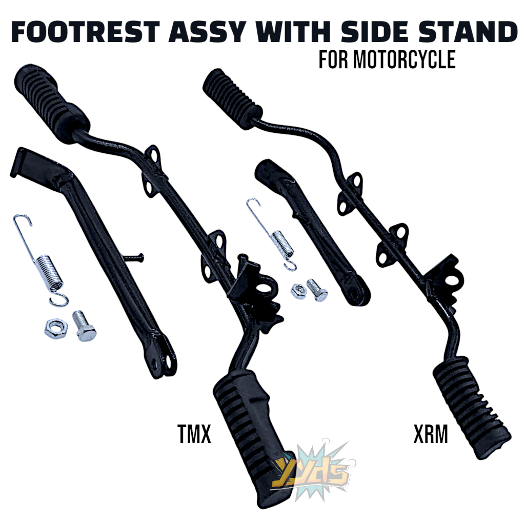 FRONT FOOTREST ASSEMBLY WITH SIDE STAND FOR XRM & TMX | Shopee Philippines
