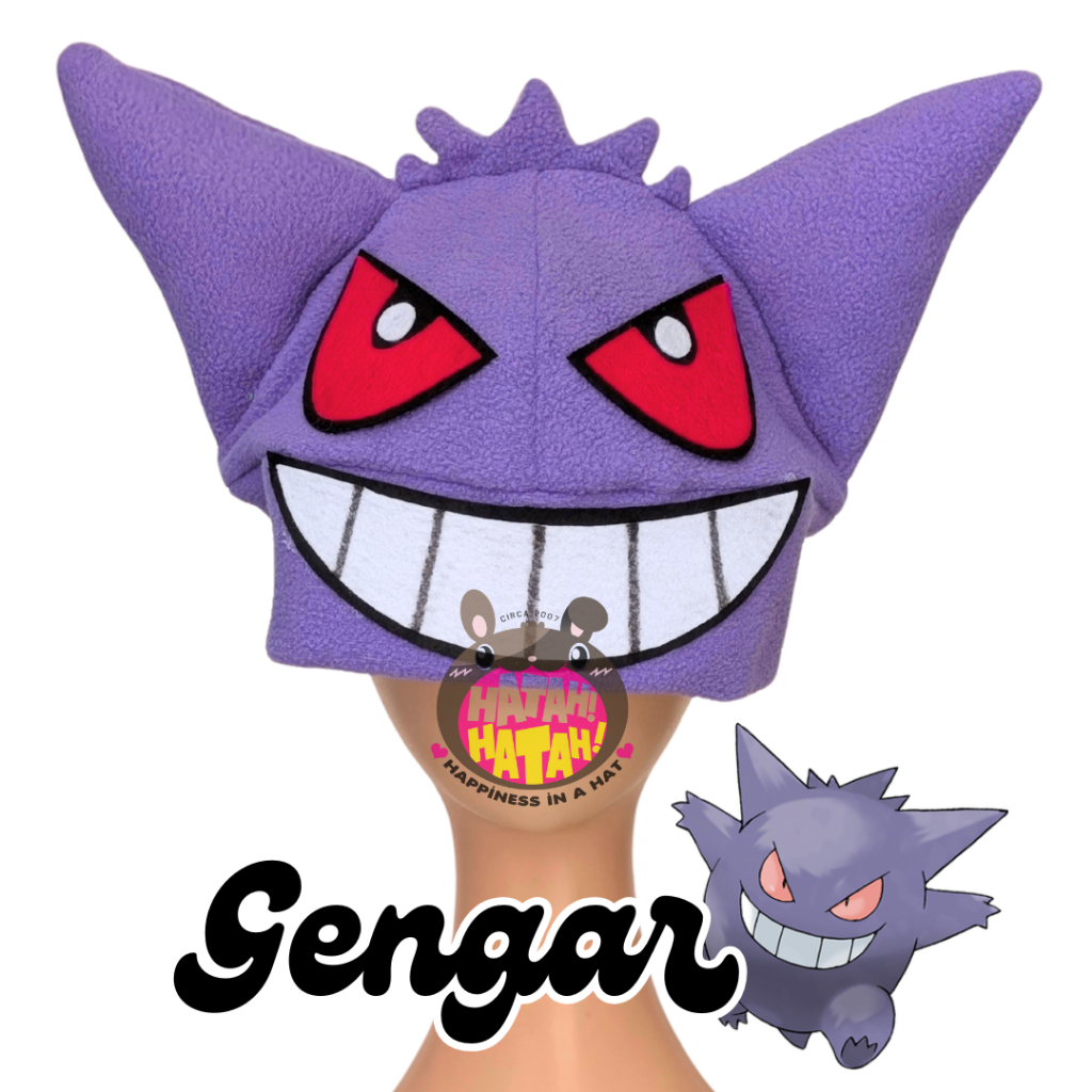 [Hatah Hatah] Gengar Hat Pokemon hat (handmade) | Shopee Philippines