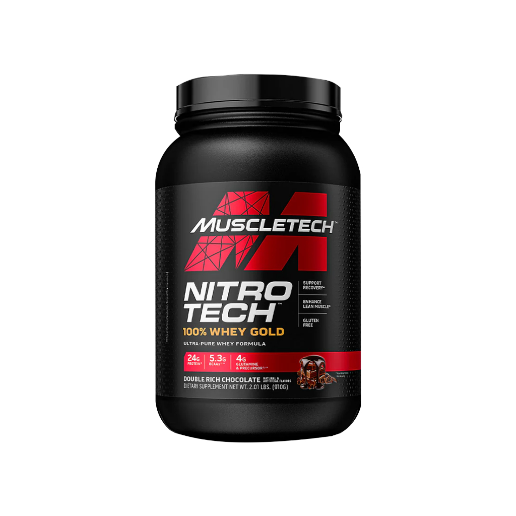 MuscleTech Nitro-Tech 100% Whey Gold - Double Rich Chocolate 2lbs (Best ...