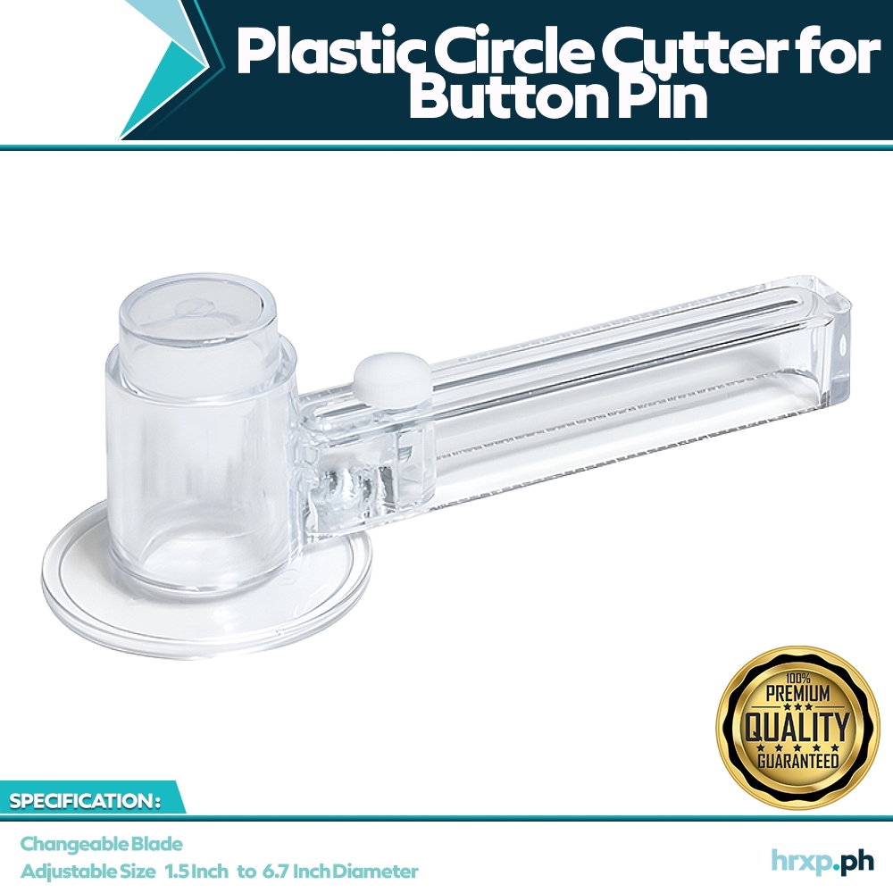 Circle Cutter Plastic For Button Pin Adjustable With Free Blades ...