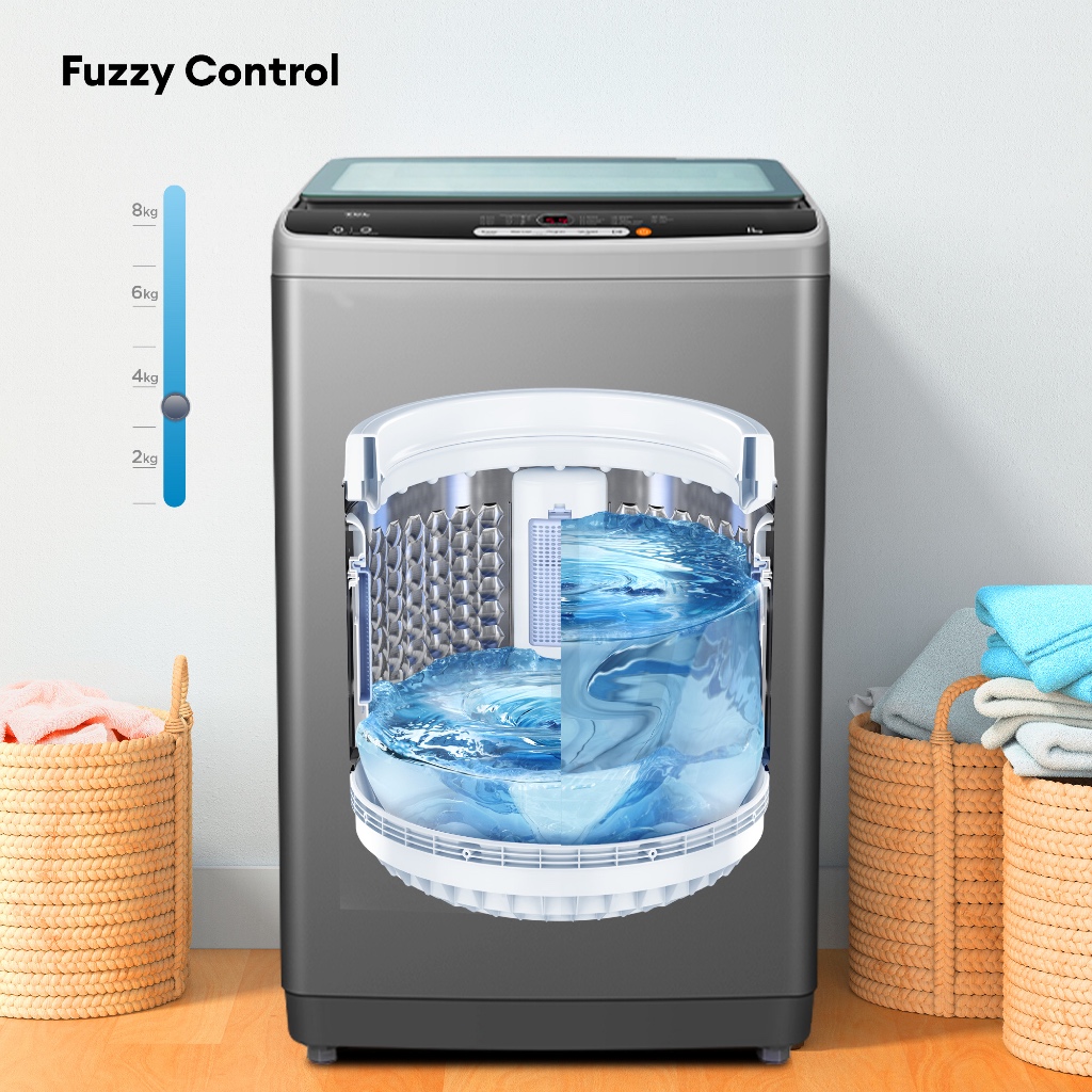 TCL P71 Series Inverter Top Load Fully Automatic Washing Machine - 9KG, 10KG Capacity | Shopee ...
