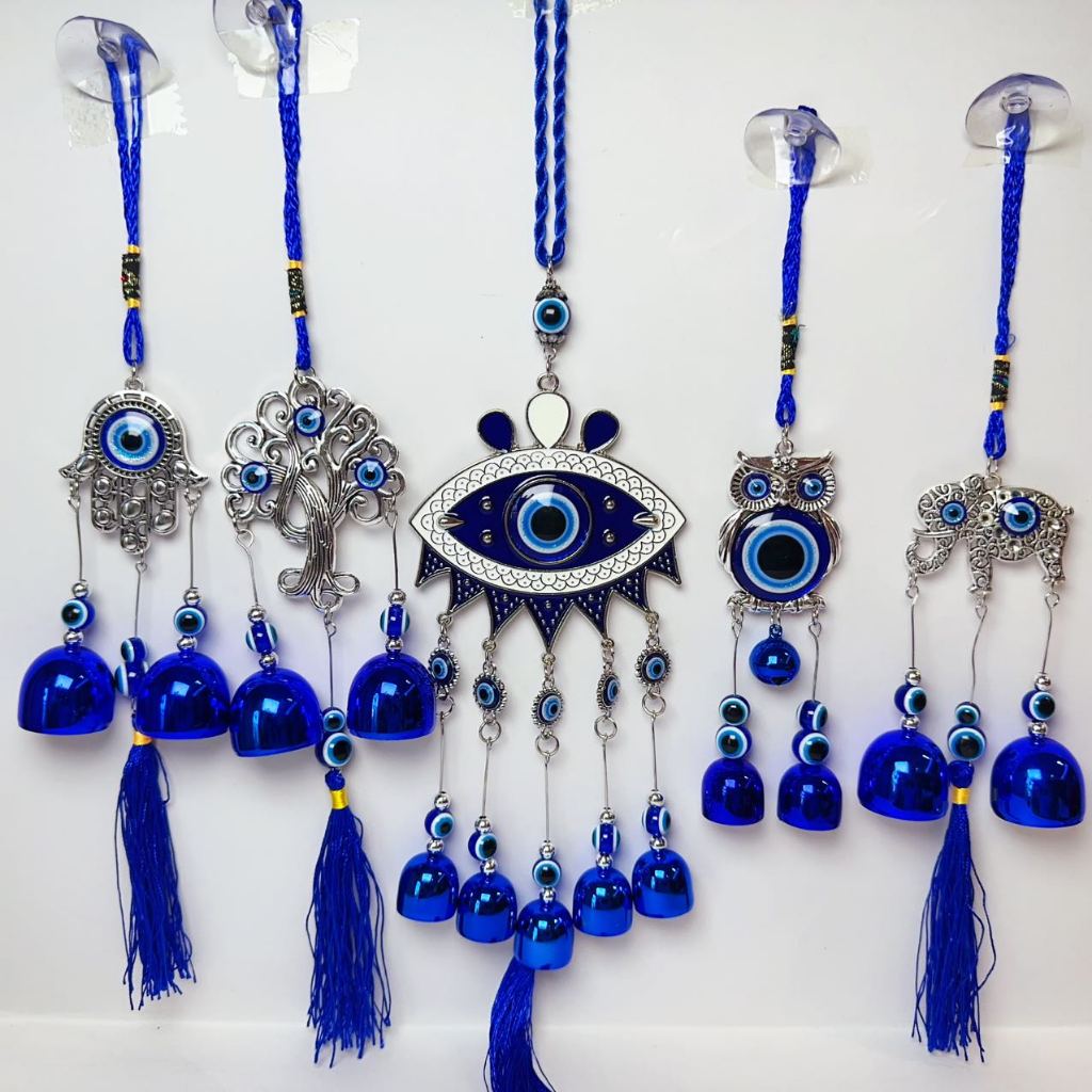 Evil Eye Wind Chimes Protection Wind Chime Hamsa Hand Elephant Tree Owl ...