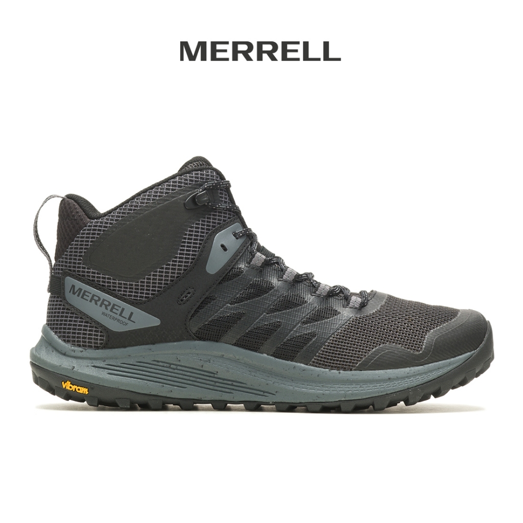 Merrell Nova 3 Mid Waterproof – Black Mens Trail Running Shoes | Shopee ...