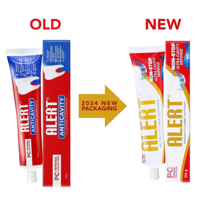 Personal Collection Alert Anticavity Fluoride Toothpaste ORIGINAL ...