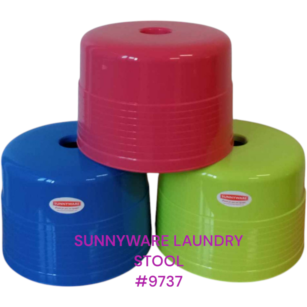 LAUNDRY STOOL ROUND (#9737) SUNNYWARE ROUND LAUNDRY STOOL | Shopee ...