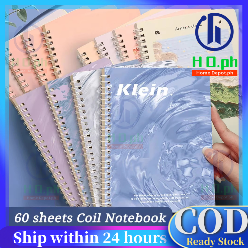 A5 60 Sheets Fashion Cover Coil Notebook Hardbound Spiral Notepad ...