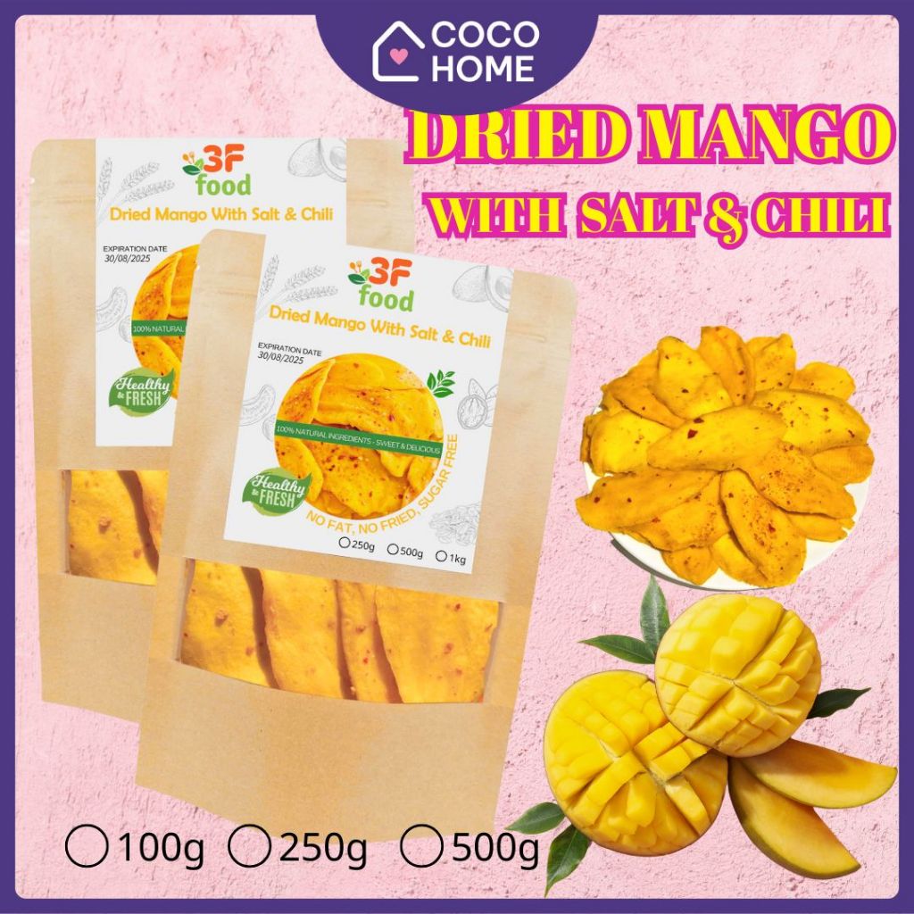 [READY STOCK] COD 3F FOOD DRIED MANGO WITH SALT AND CHILI From Vietnam ...