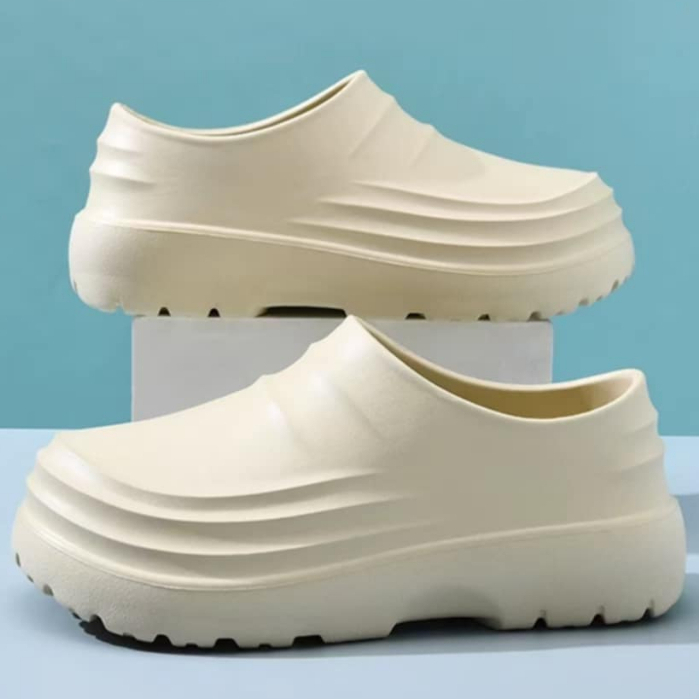 Fashion Men Women Chef Shoes Canteen Non-slip Waterproof Anti-smash ...