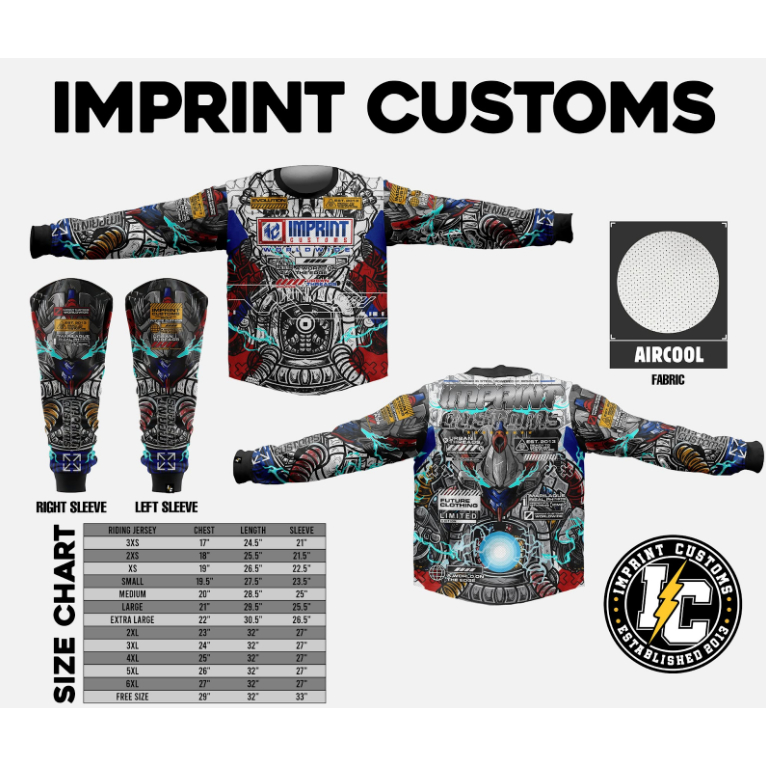 Imprint Customs Thaddeus White Riding Jersey | Shopee Philippines