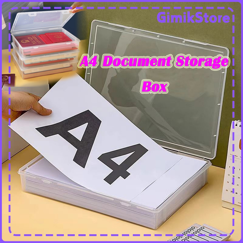 Paper Sorting Container Clear Organizer Document Storage Box Document ...