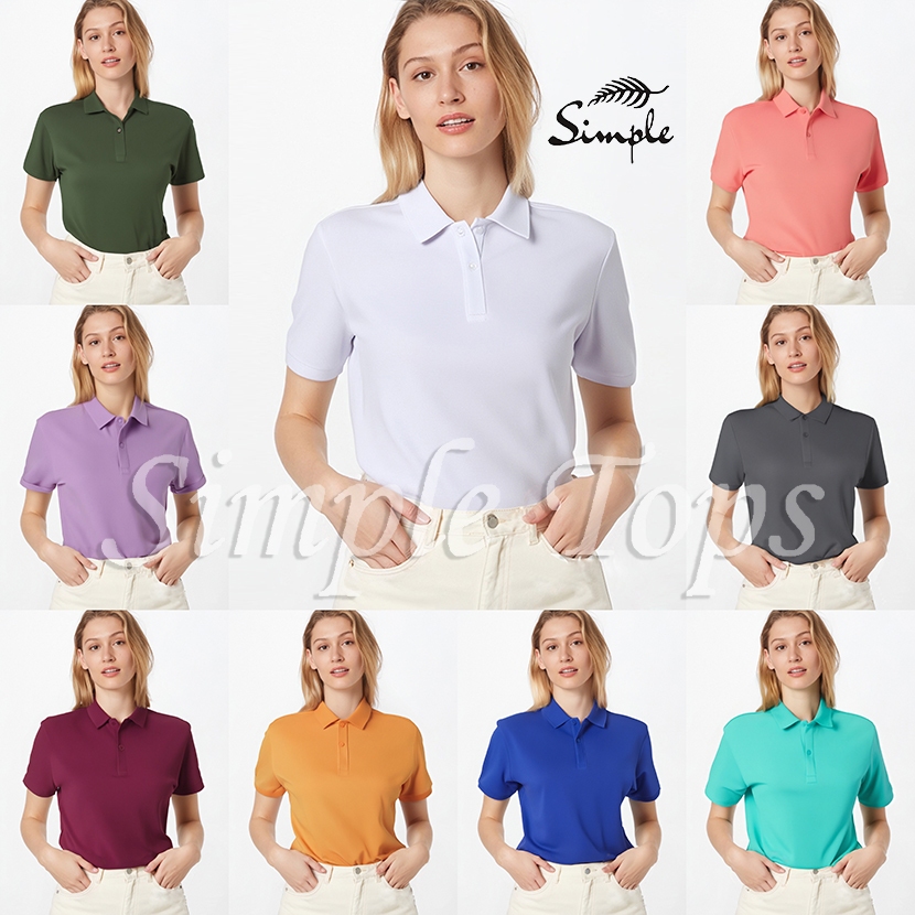 Simple tops Plain Dri-Fit Polo Shirt | Unisex Fit | Perfect for Office ...