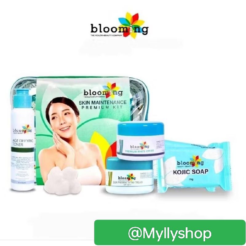 Blooming Skin Maintenance Premium Kit with Free 50 pcs. Cotton Balls | Shopee Philippines