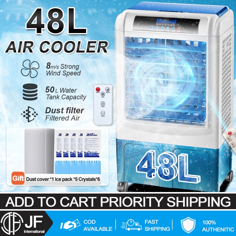JF 6/48/60/65/75L Air cooler fan Portable Aircon Button/Remote Two ...