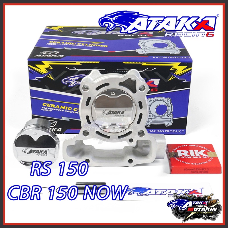 ATAKA Racing Ceramics Cylinder Block Set GTR150/RS150 62MM/63MM/65MM ...
