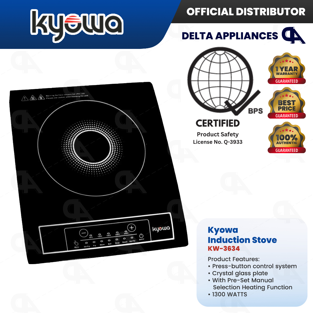 Kyowa Induction Cooker Stove Durable Glass Top Original w/ 1 Year ...