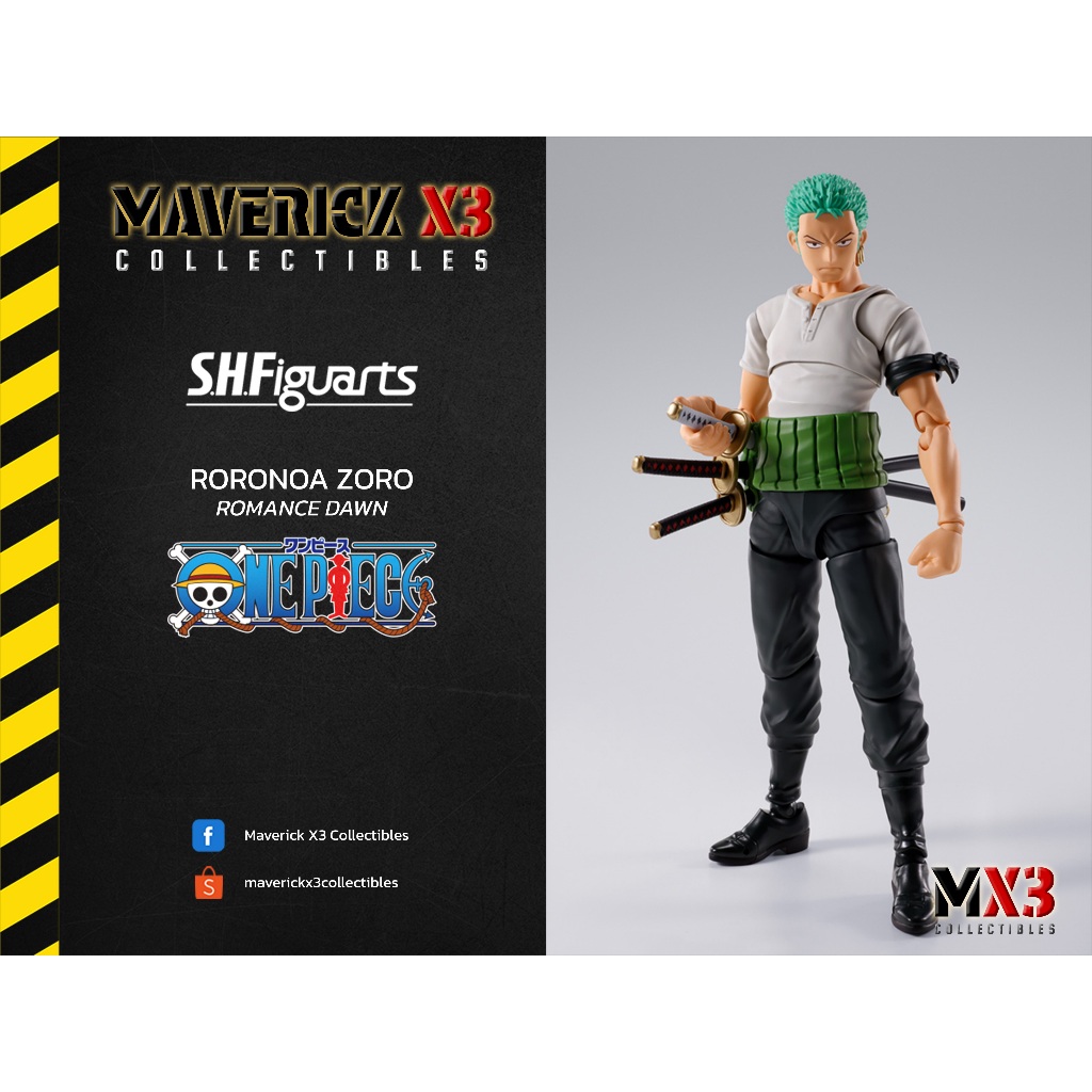 S.H.Figuarts Roronoa Zoro - Romance Dawn | Shopee Philippines