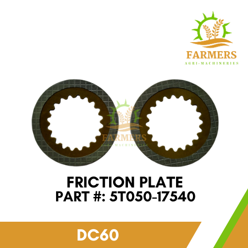 Friction Plate DC60 Kubota Harvester Part #: 5T050-17540 | Shopee ...