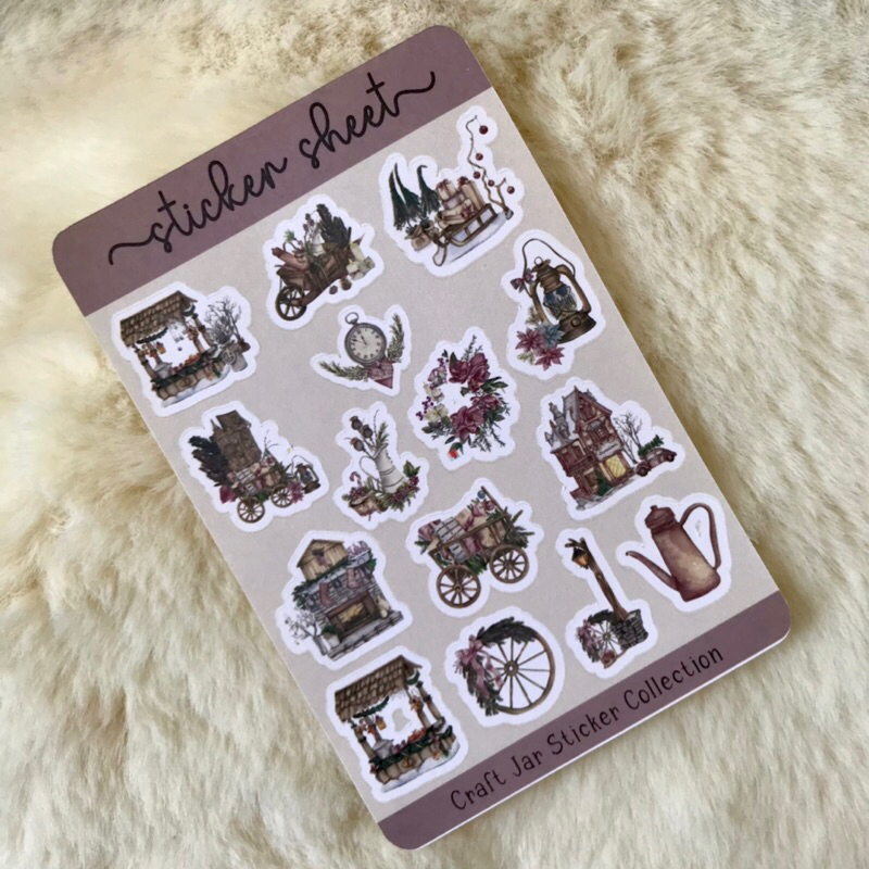 AESTHETIC Sticker Sheet Cute design (NOT WATERPROOF) | Shopee Philippines