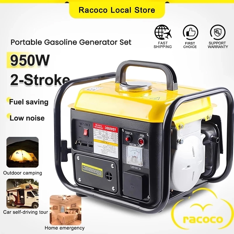 Portable Gasoline Generator Set 220V/60HZ Household Outdoor Small ...