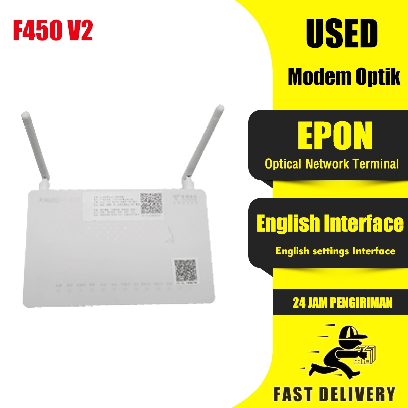 2nd hand ZTE F450 V2 EPON ONU Modem ONT OLT English Version(Contains ...