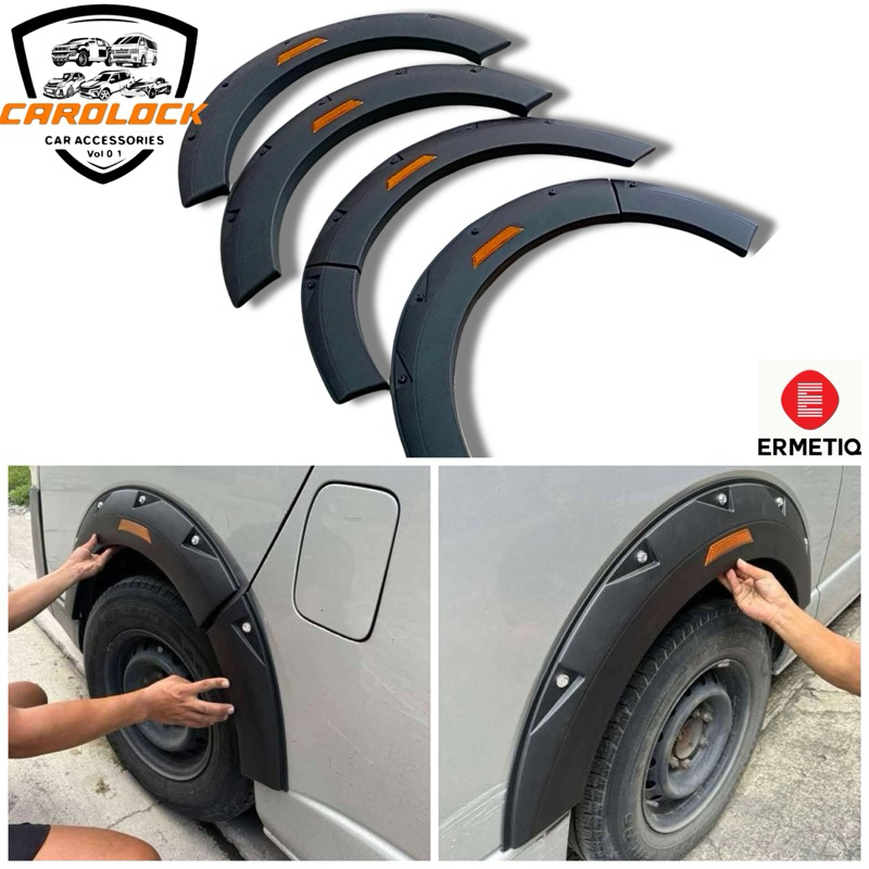 Toyota Hiace Decontent 2020 - 2025 Wide Bushwacker with Reflector ...