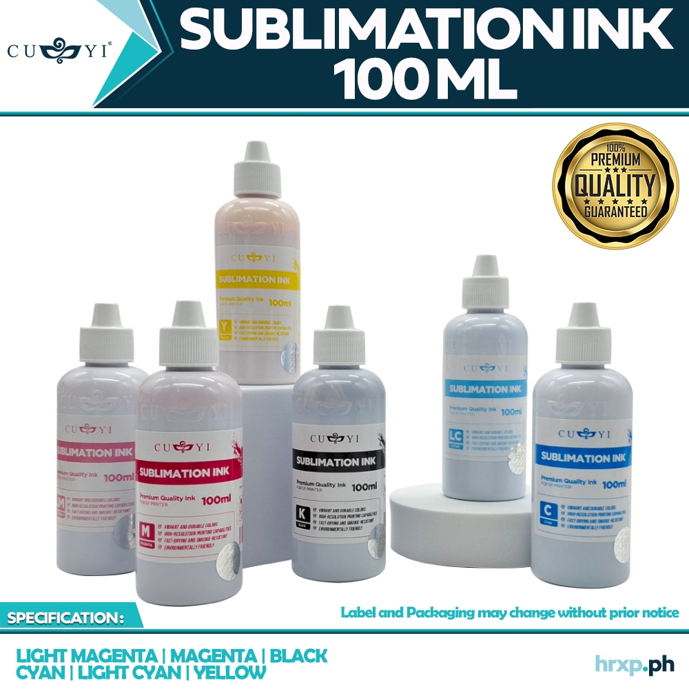 100ml CUYI Sublimation Ink for Inkjet Modified Printer | Shopee Philippines