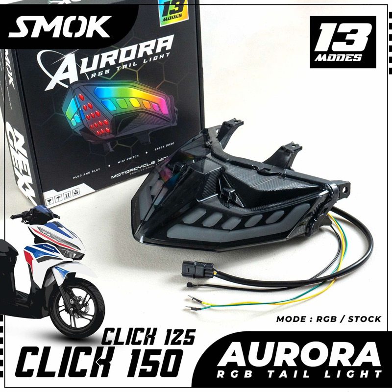 SMOK Aurora Honda Click 125/150 RGB Tail Light Nmax V2 RGB Tail Light ...