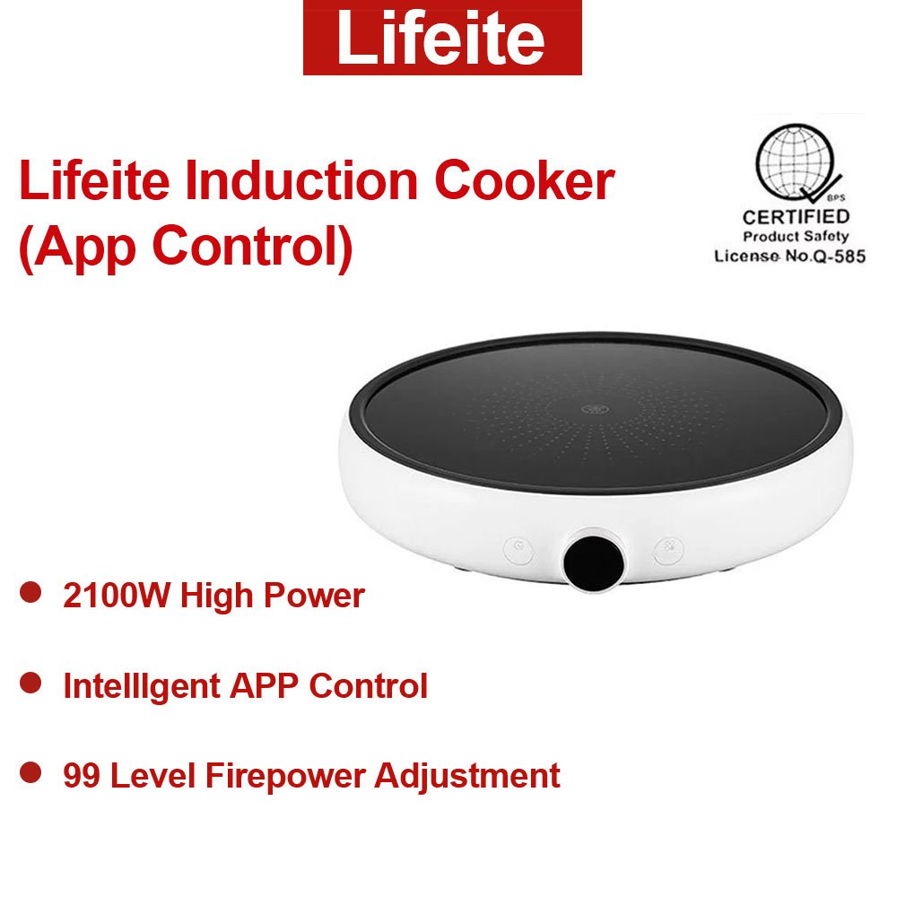 (App Control)Lifeite 2100W Induction Cooker 99 Shift Fire Control ...