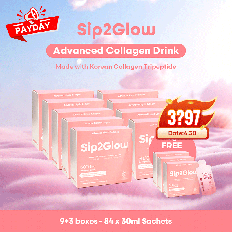 [B9G3]Sip2Glow Collagen Drink With Korean Collagen Tripeptide Salmon ...