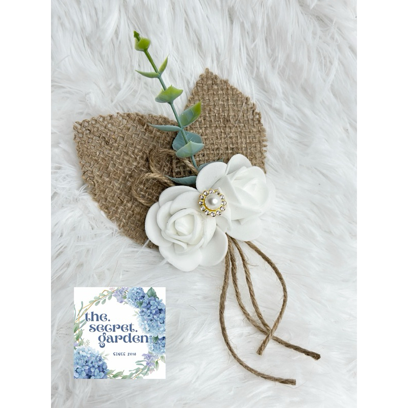 rustic chest corsage for all occasion with brooch & pin (wedding abay ...