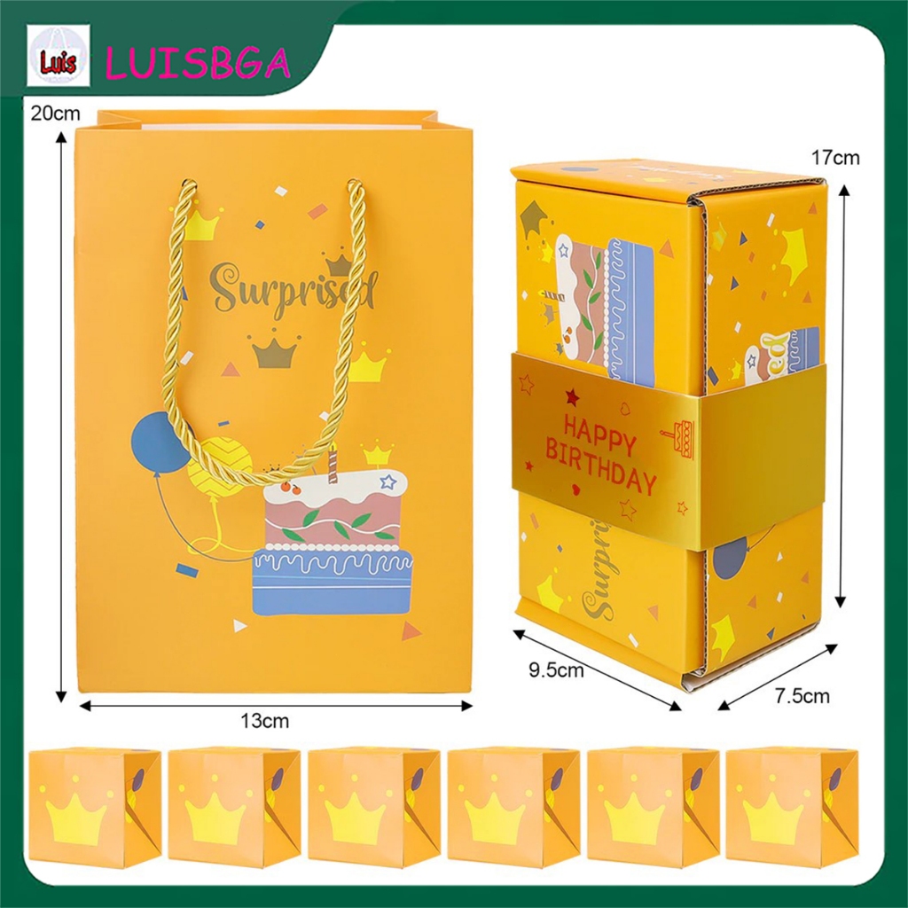 Customizable Burst Surprise Gift Box Folding Money Bounce Box Birthday ...