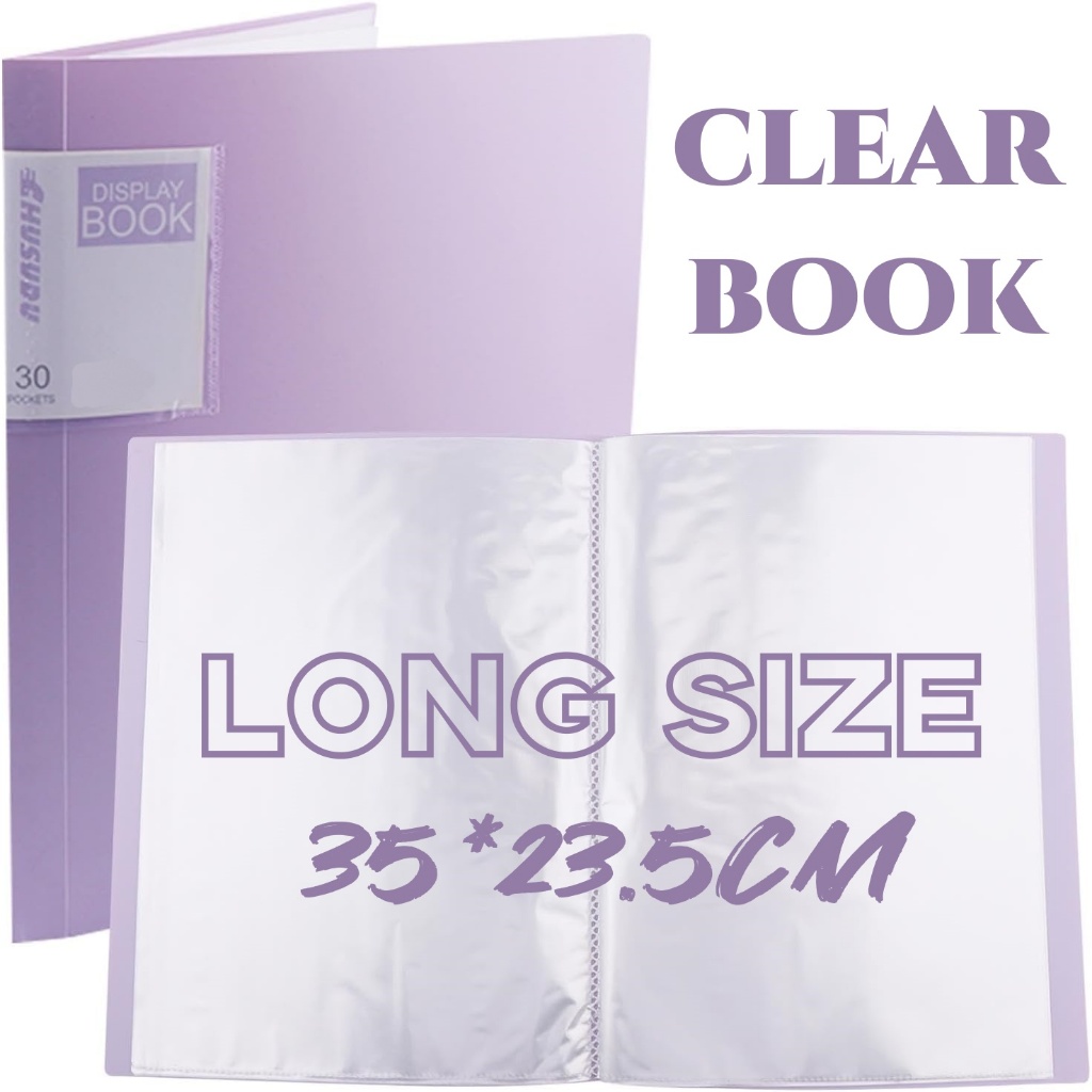Clear Book Long File Organizer Document Organizer Long Size Paper ...