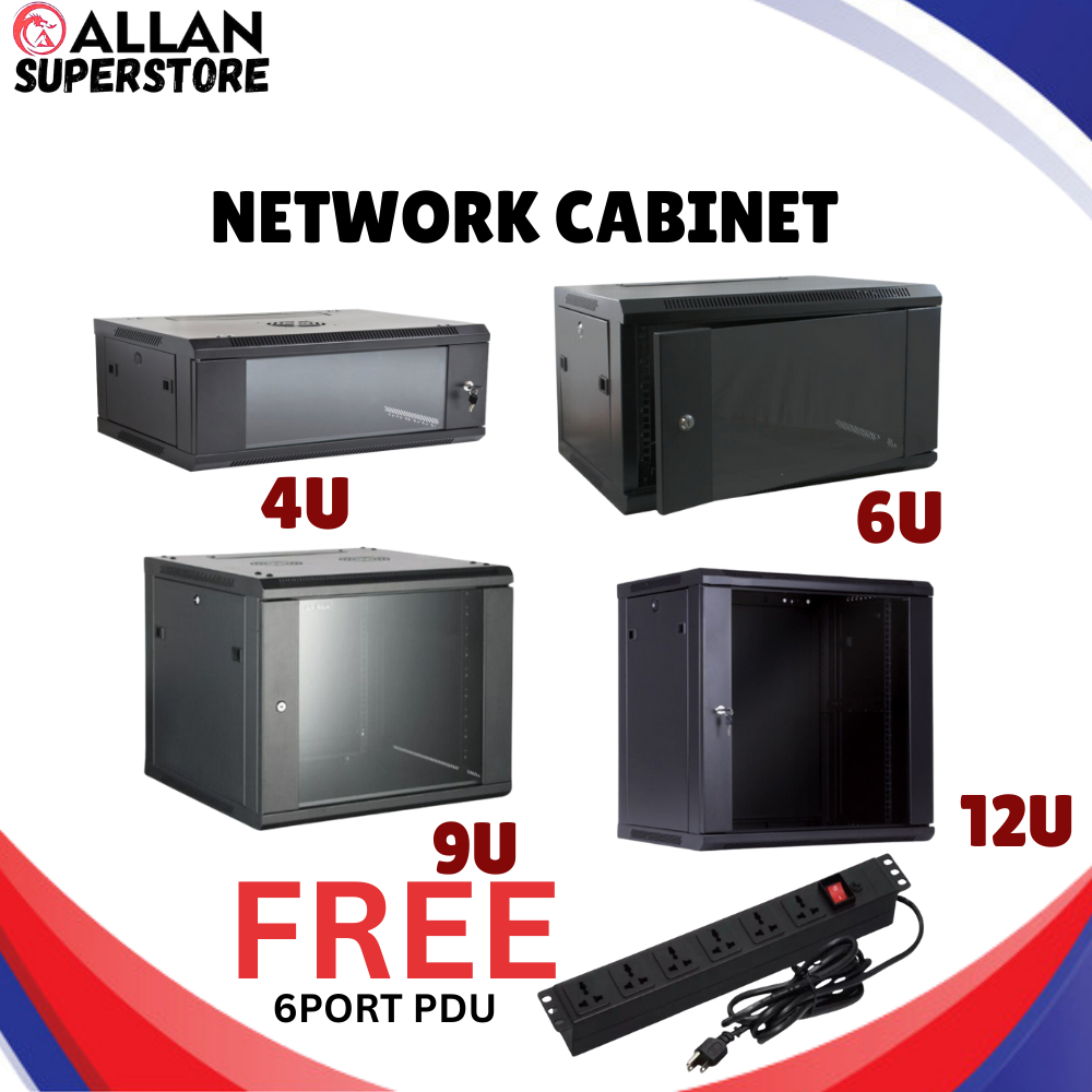 Allan Network Cabinet 4U | 6U | 9U |12U Data Cabinet | CCTV Cabinet ...