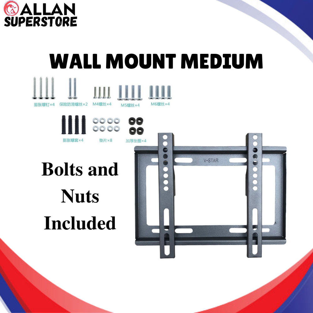 Allan Superstore 14"-42" Led Lcd Tv Monitor Bracket Wall Mount Heavy ...