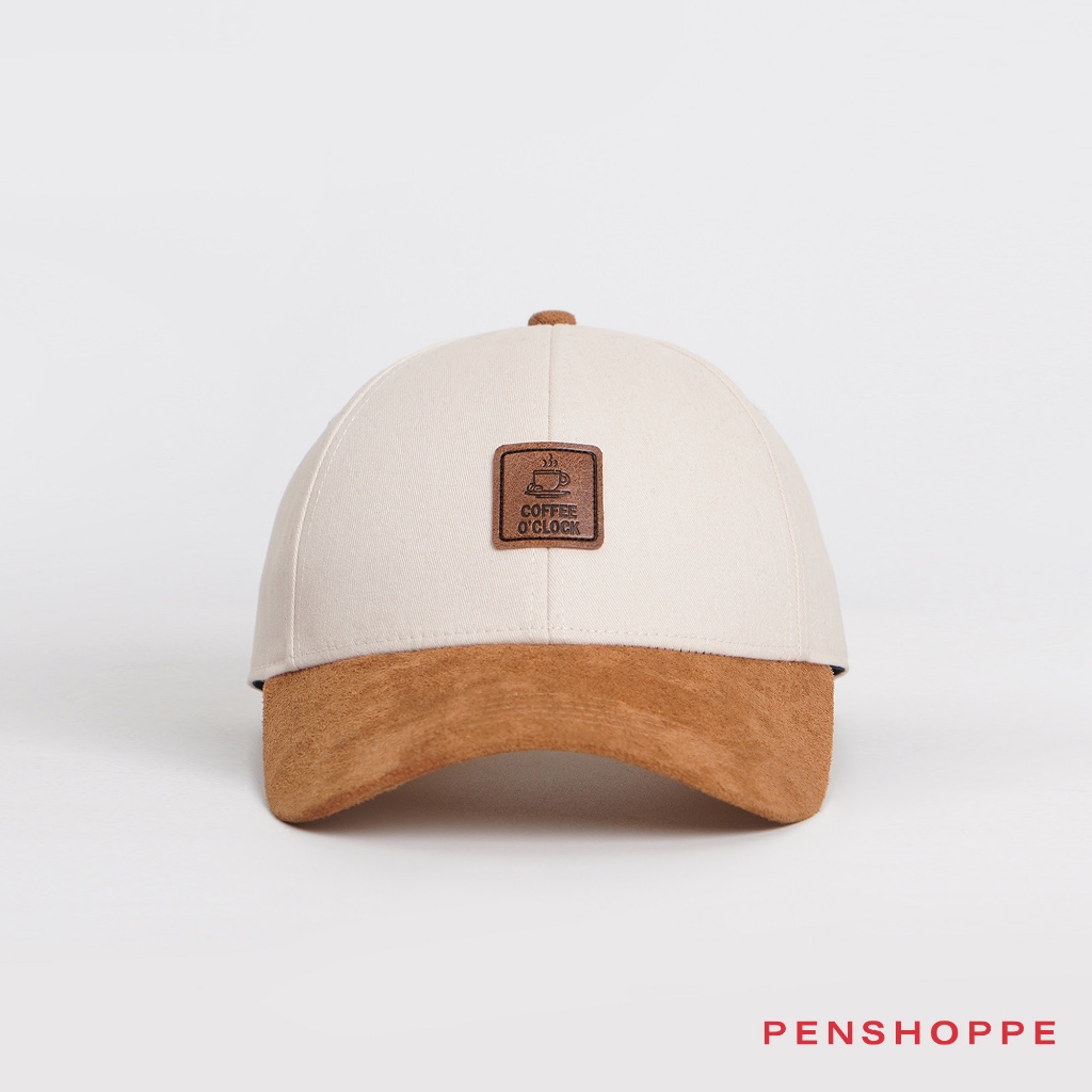 Penshoppe Varsity Cap with Velvet Patch (Cream) | Shopee Philippines