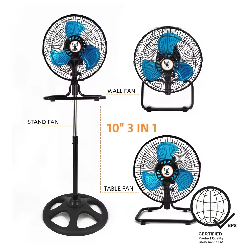 SYCAT 2In1 Stand Fan Big Electric Fan/Wall Fan Shakeable Head Stand ...