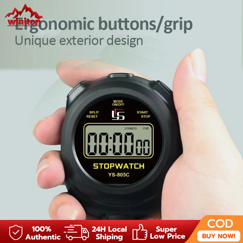 Waterproof Stopwatch Chronometer 0.01s Accuracy Digital Sport Stopwatch ...