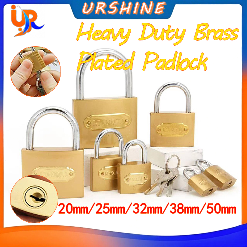 25mm/32mm/50mm Heavy Duty Plated Padlock Home Padlock Waterproof lock ...