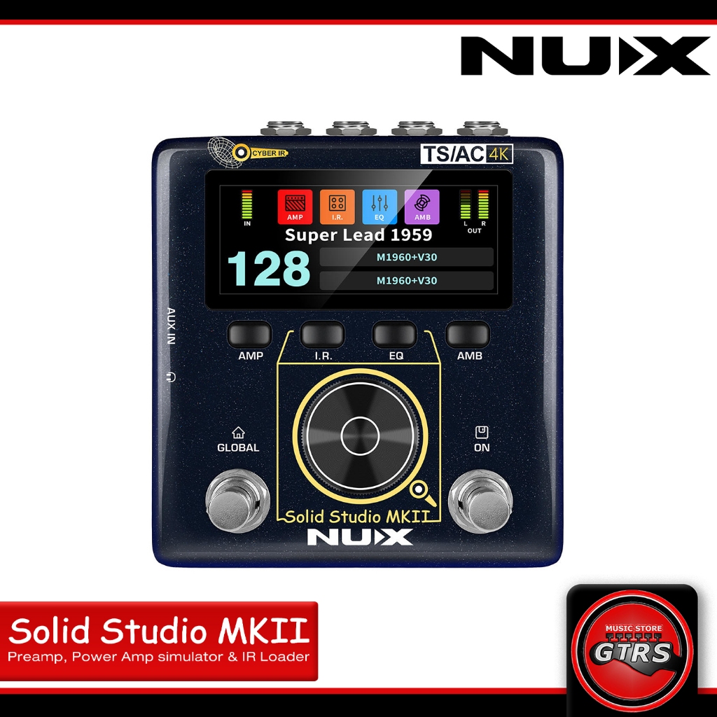 NUX Solid Studio MKII NSS-6 Stereo Amp Simulator CYBER IR™ Engine with dual 1024 samples ...